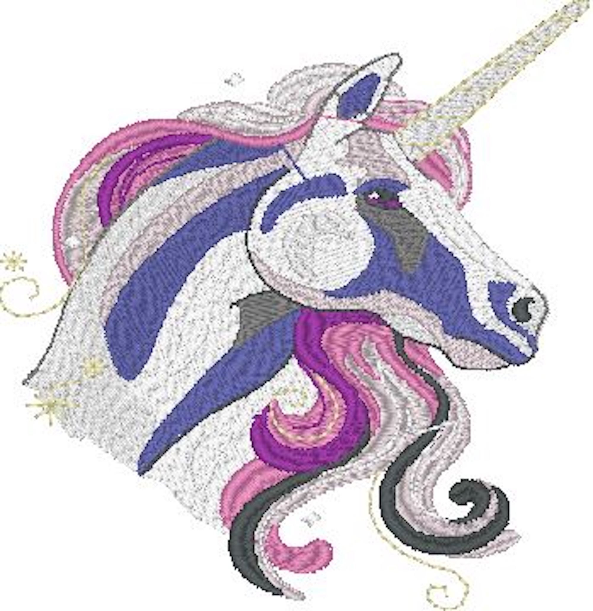 Unicorn Set of 9 Embroidery Files Fit 4 X 4 Inches 100 X - Etsy