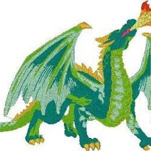 Dragons Set of 6 in 3 Sizes Each - Embroidery Files - Pes Dst Exp Jef ...