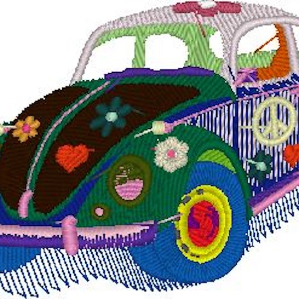 Vw Beetle Embroidery - Etsy