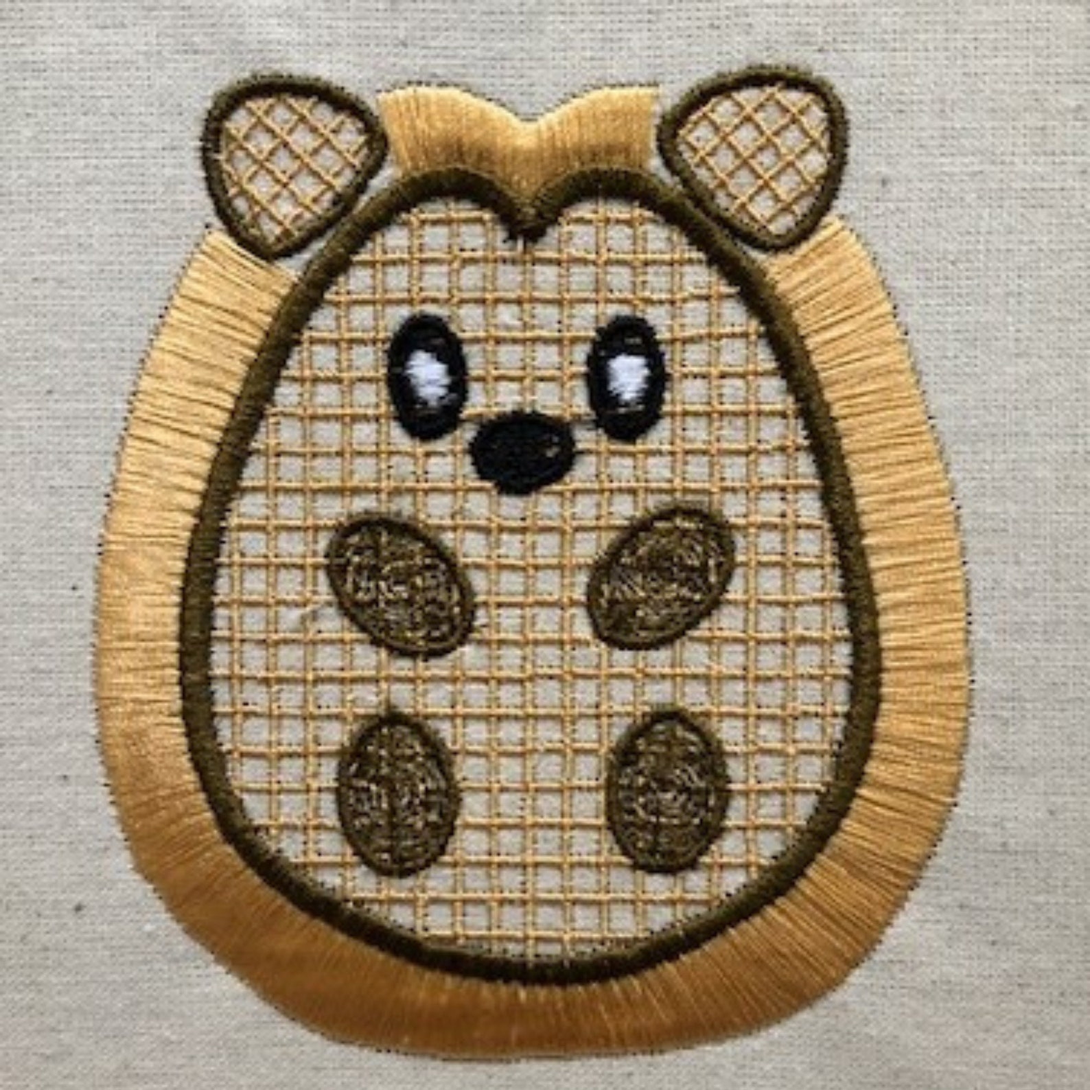 Hedgehog Fancy Fluffy Fringe Embroidery File 4 X 4 Inches Hoop - Pes ...