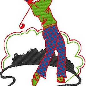 Golf Set of 30 Embroidery Files - 4 X 4 Inches ( 100 X 100mm) Hoop ...