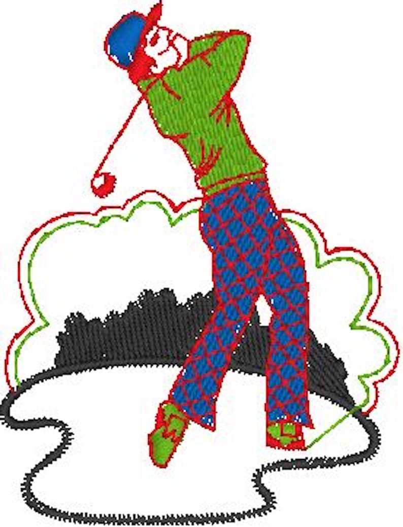 Golf Set of 30 Embroidery Files 4 X 4 Inches 100 X 100mm - Etsy