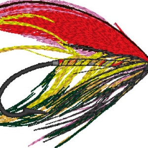 Fishing Flies Set of 20 Machine Embroidery Files - Pes Dst Exp Jef Hus ...