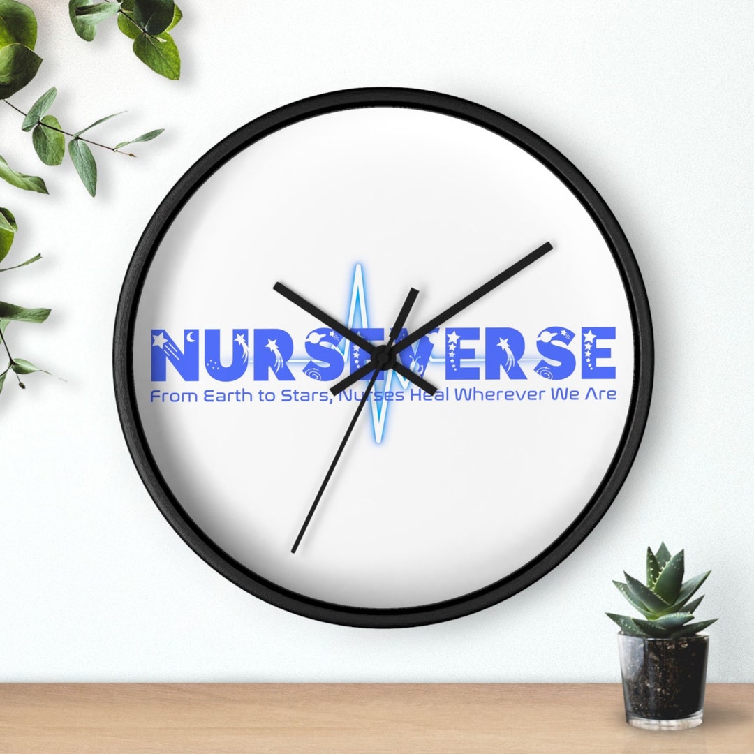 NURSEVERSE Unique Wall Clock Nurse Office Hanging Clock Nurse Office ...
