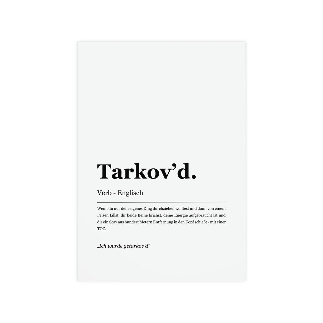 Tarkov'd | Escape From Tarkov | Gamers Posters | Gaming Room Decoration ...