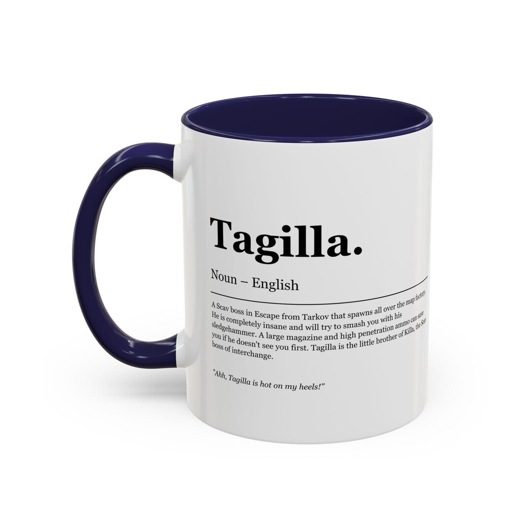 Escape From Tarkov Mug | Merch | Dictionary | "tagilla & Killa" | Gift ...