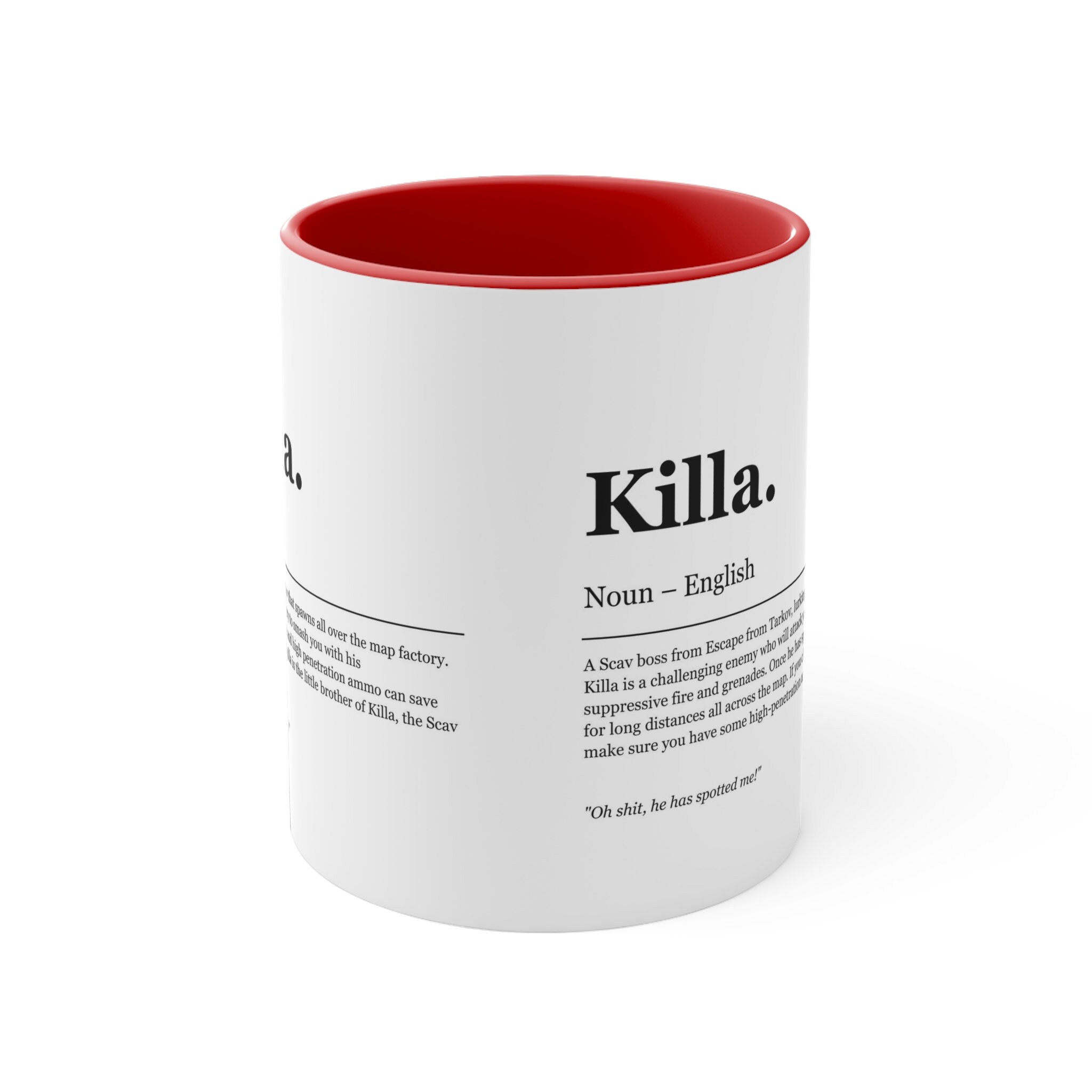 Escape From Tarkov Mug Merch Dictionary tagilla & Killa Gift Idea for ...