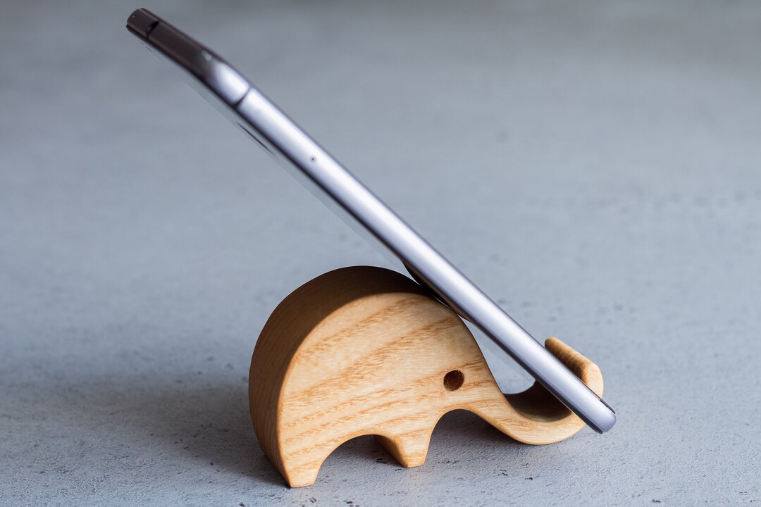 Wooden Elephant Phone Stand/holder - Etsy