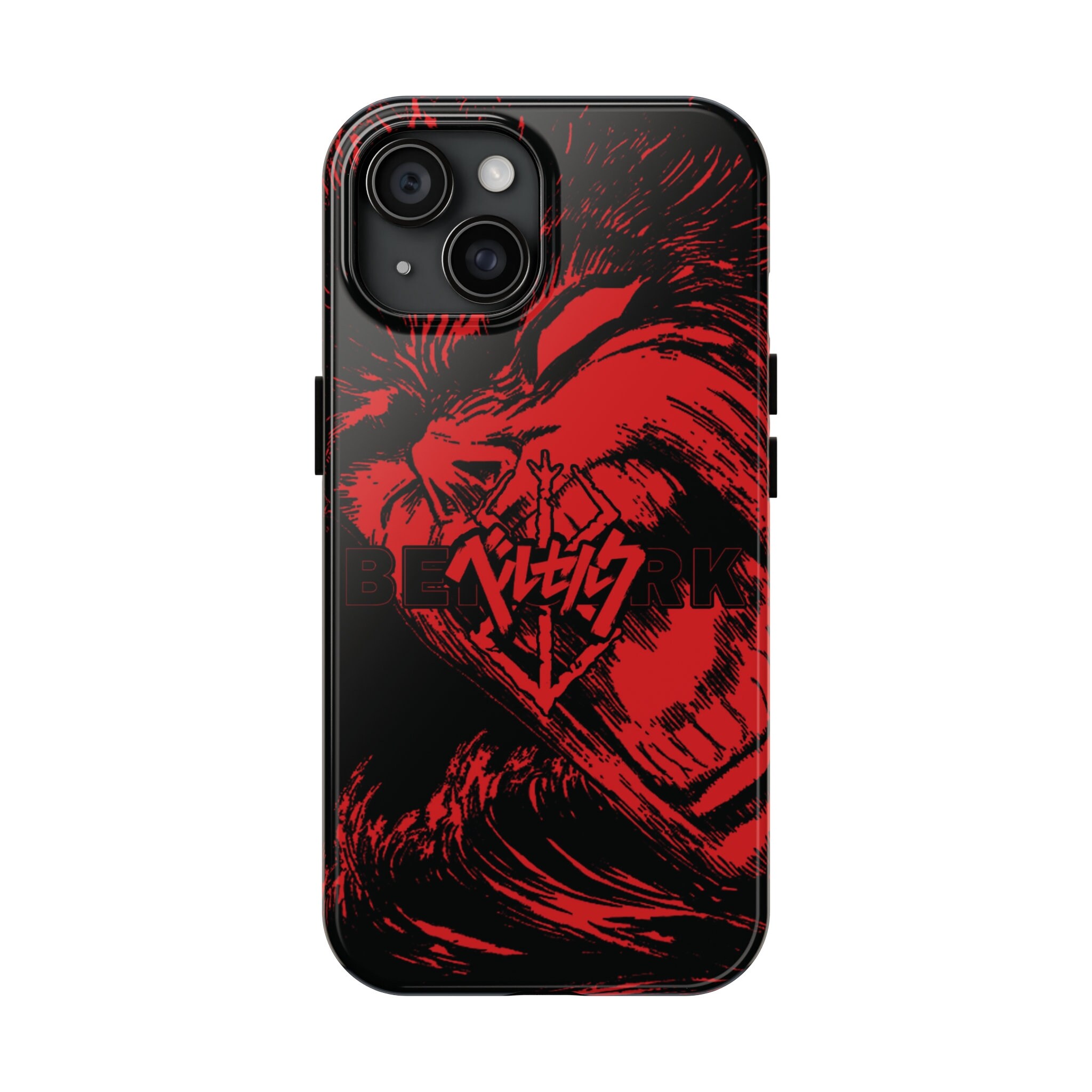 Berserk Guts Dark Manga Swordsman iPhone Case 15, 14, 13, 12, 11, 7, 8 ...