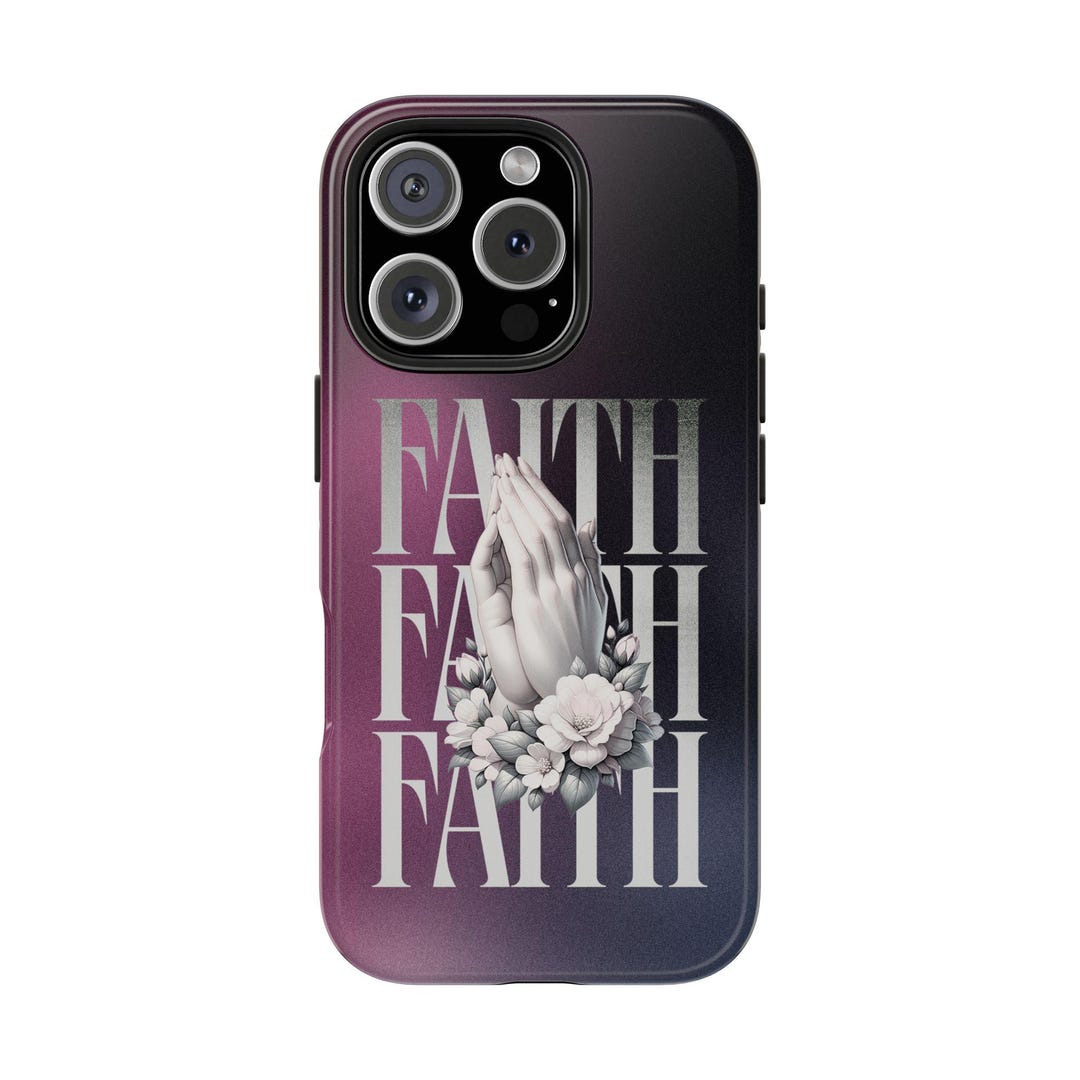 Faith Phone Case - Praying Hands Design, Christian Phone Cover for ...