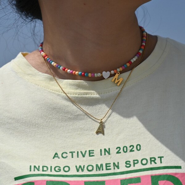 Initial Choker - Etsy