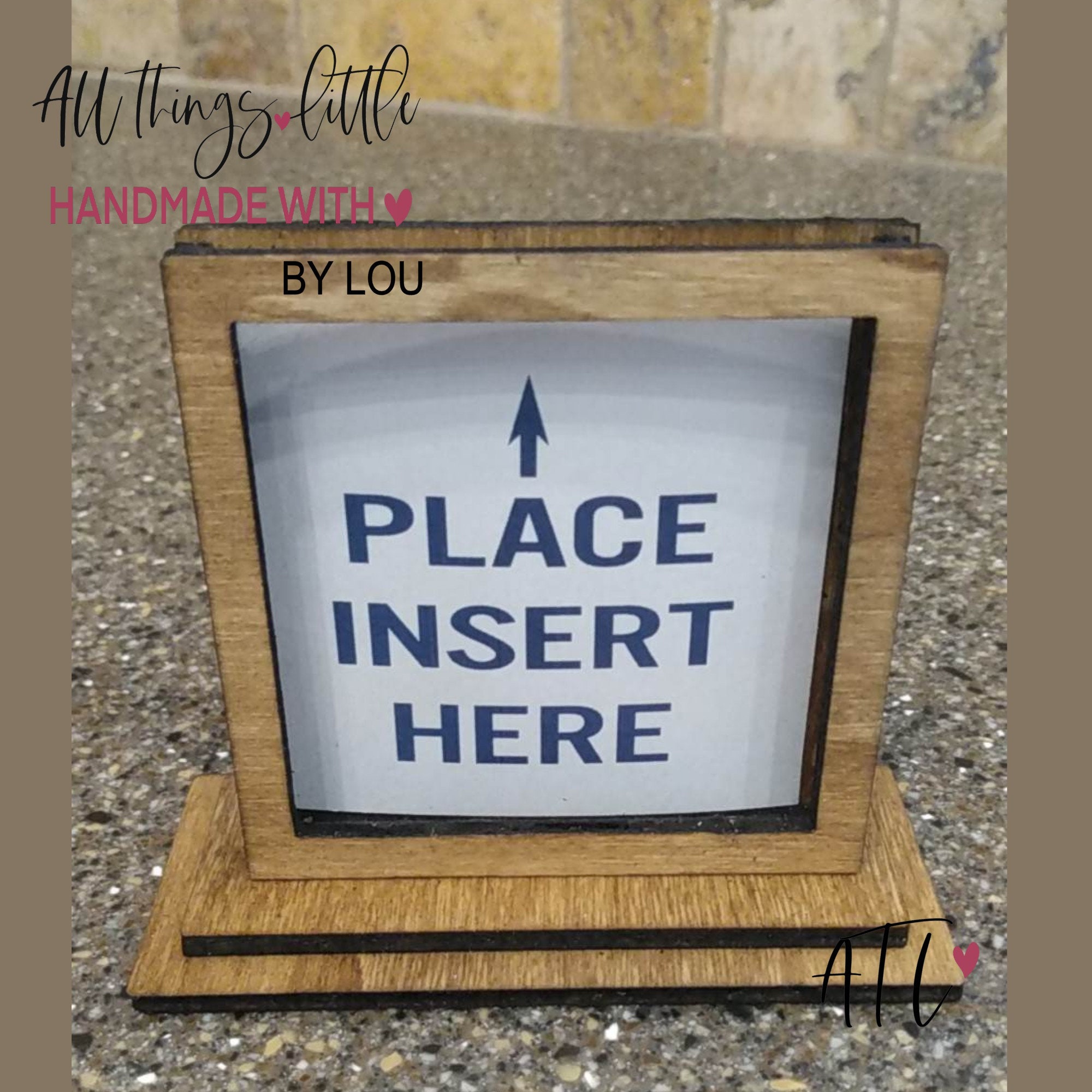 Mini Picture Frame With 12 Interchanagble Printed Inserts - Etsy