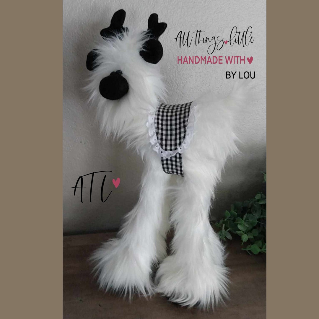 Reindeer / Moose Fluffy Fur Baby Approximately 18 Inches Tall Fun for ...