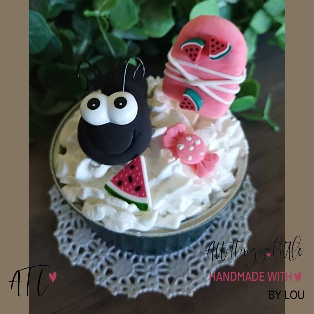 Mini Cupcake Tin With an Ant and Watermelon Popsicle | Fake Bake ...