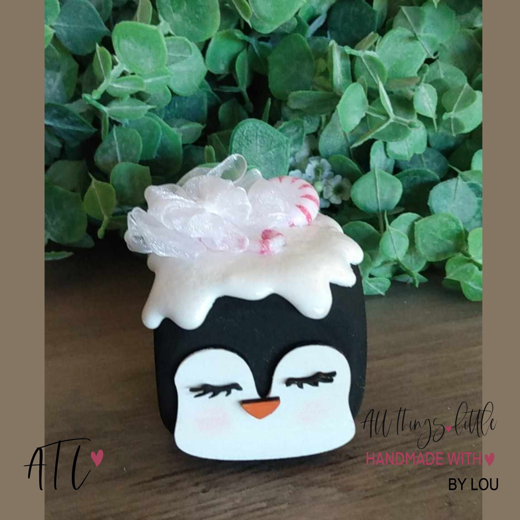 Penguin Foam Fluffy Friend Foam Cube Tiered Tray Decor Shelf Sitter ...