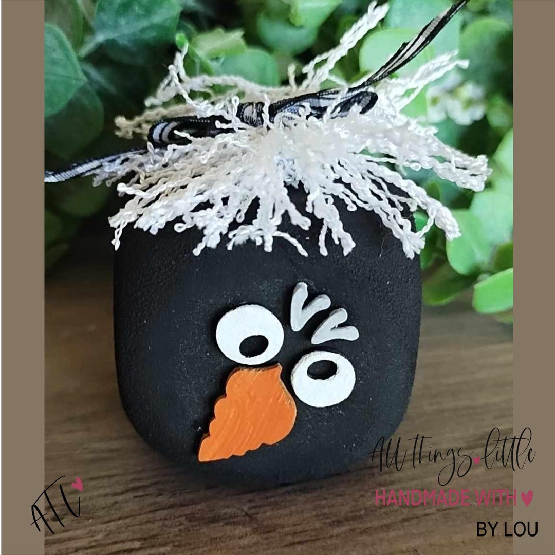 Crow Foam Fluffy Friend | Cute Crow | Mini Foam Cube | Tiered Tray ...