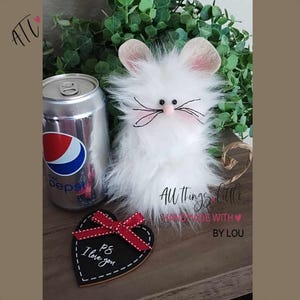 Frazzled Little Mouse PS I Love You Wooden Heart Shelf/sitter 6 Inches ...