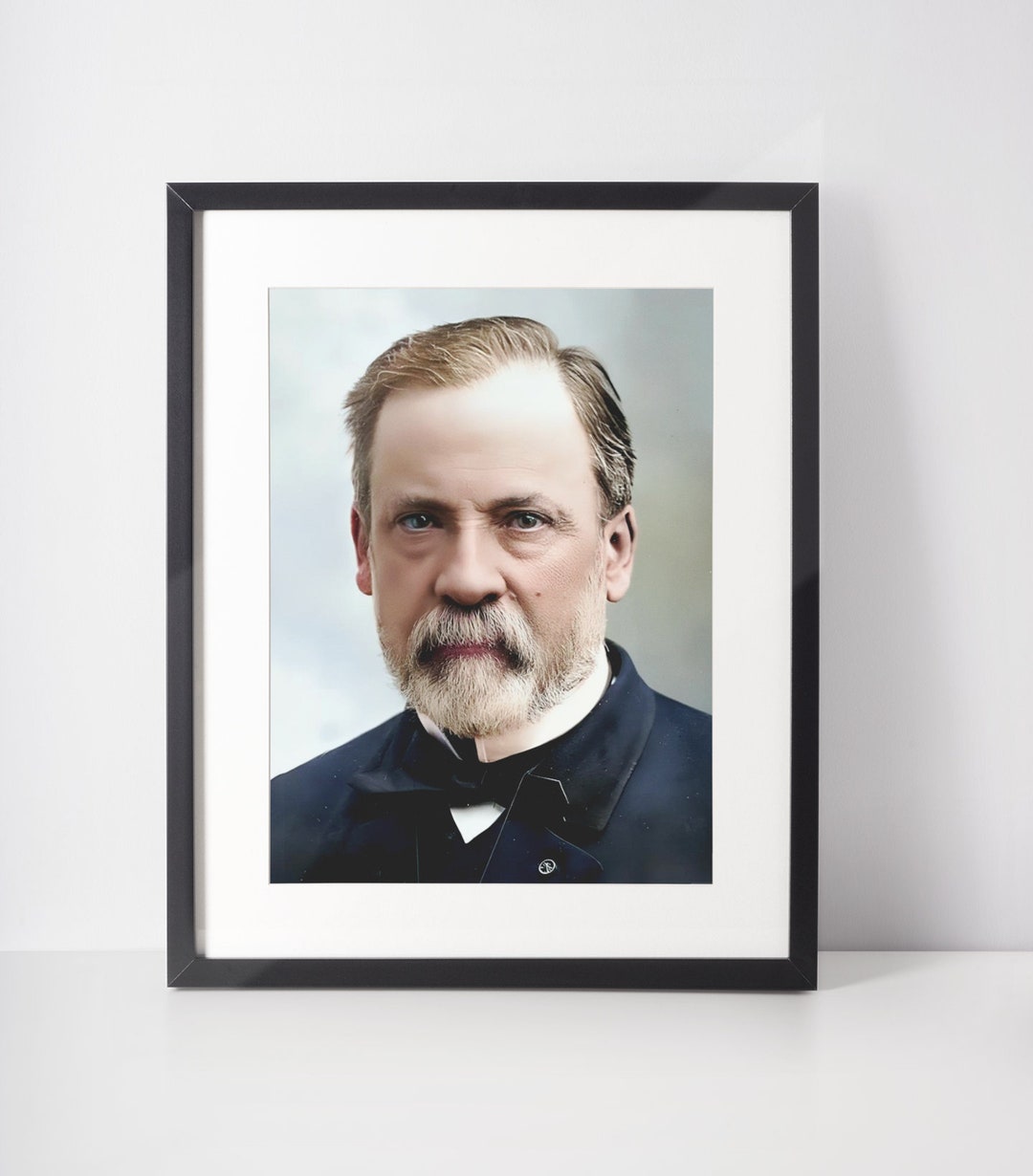 Louis Pasteur Photo, 1878, Digitally Enhanced and Colourised, Instant ...