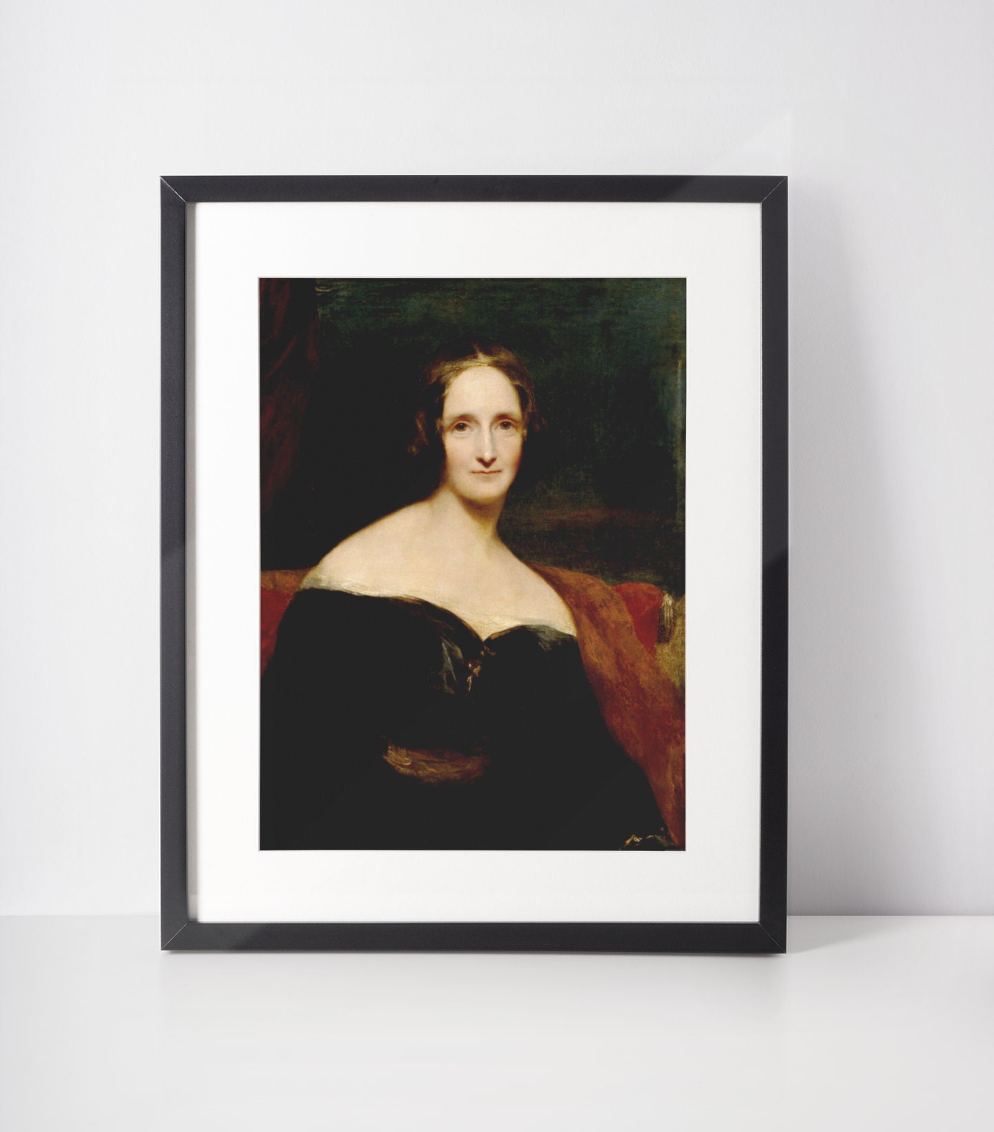 Mary Shelley, Portrait by Richard Rothwell 1840, Instant Print Photos ...