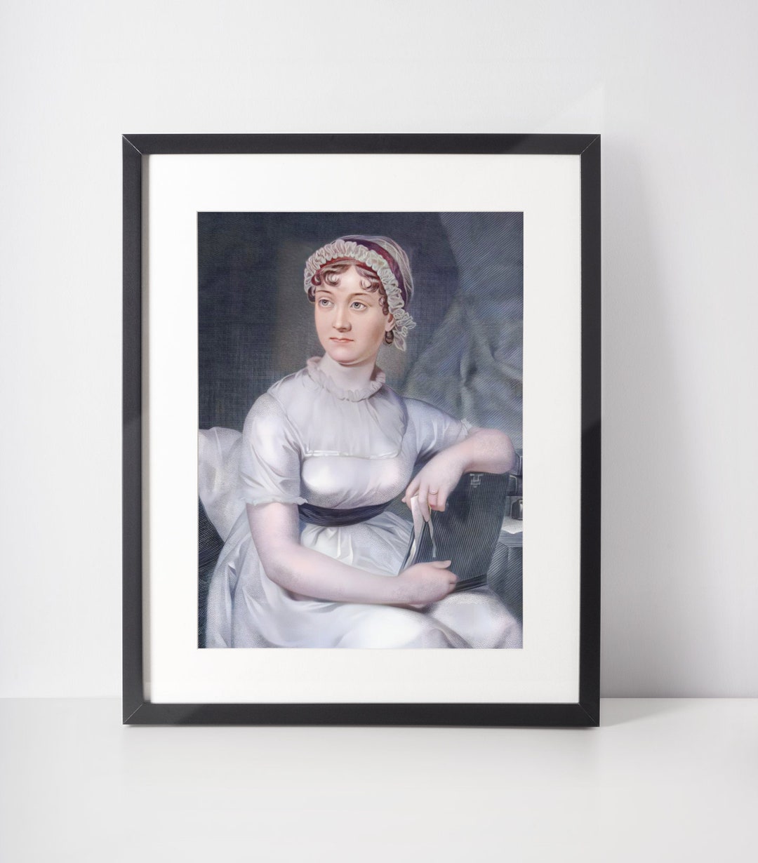 Jane Austen Portrait, Based on Drawing by Her Sister Cassandra 1873 ...