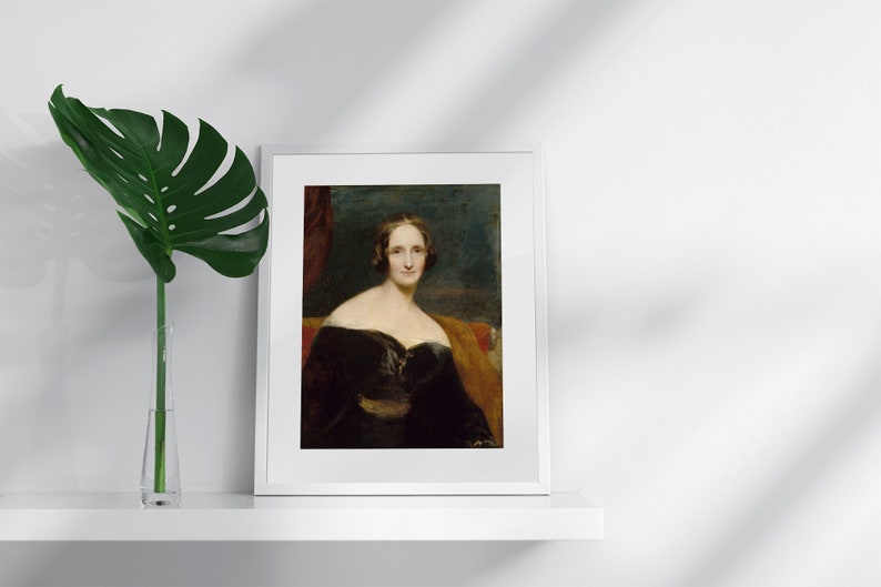 Mary Shelley, Portrait by Richard Rothwell 1840, Instant Print Photos ...