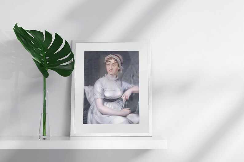 Jane Austen Portrait, Based on Drawing by Her Sister Cassandra 1873 ...