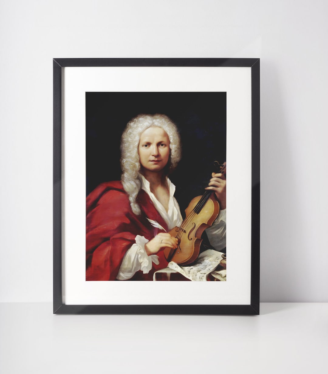 Antonio Vivaldi Portrait, 1723, Digitally Enhanced, Digital Image ...