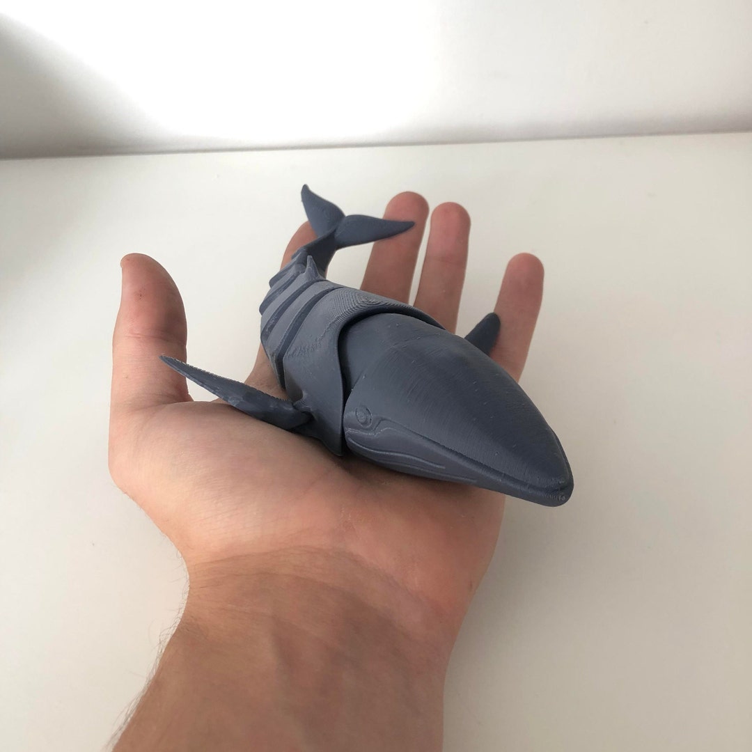 Articulated Whale 3D Printed Fidget Toy - Etsy