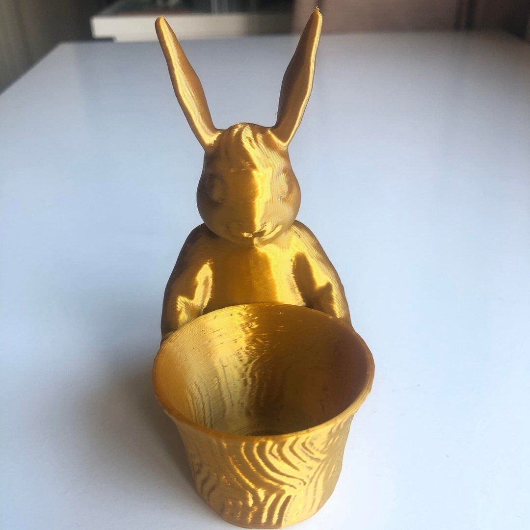 Easter Bunny With Pot | Easter Egg Holder | Easter - Etsy