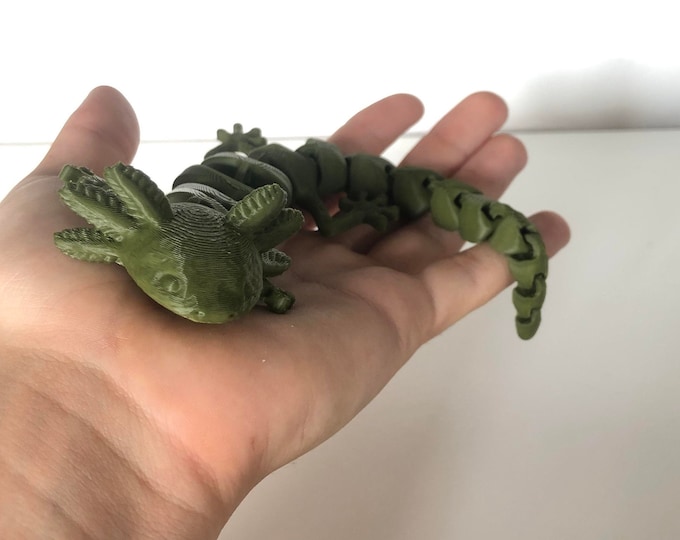 Articulated Axolotl - Lifelike 3D Printed Amphibian Toy - Etsy