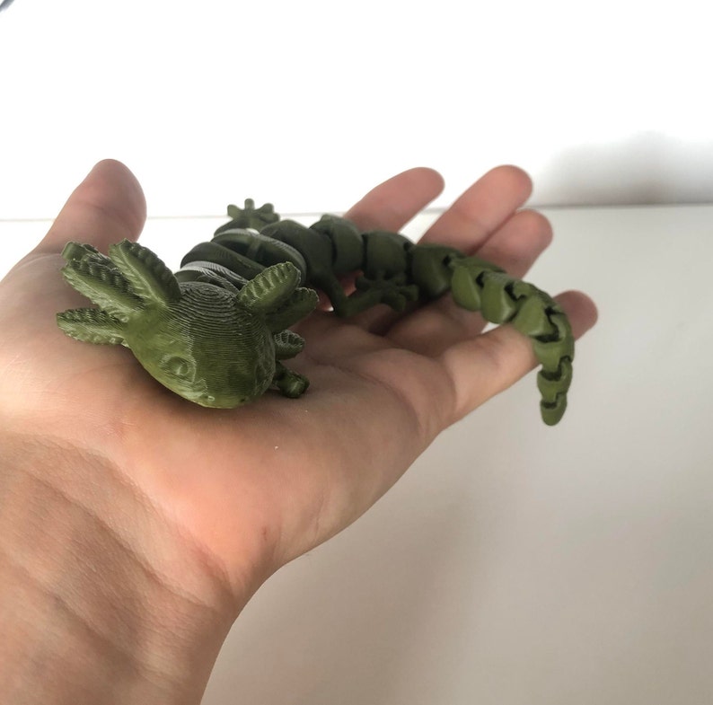 Articulated Axolotl - Lifelike 3D Printed Amphibian Toy - Etsy