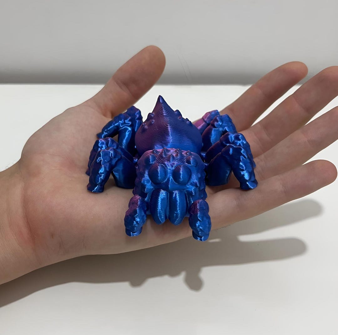 Articulated Spider, Fidget Toy, 3D Printed, Stress Toy, Desk Toy ...