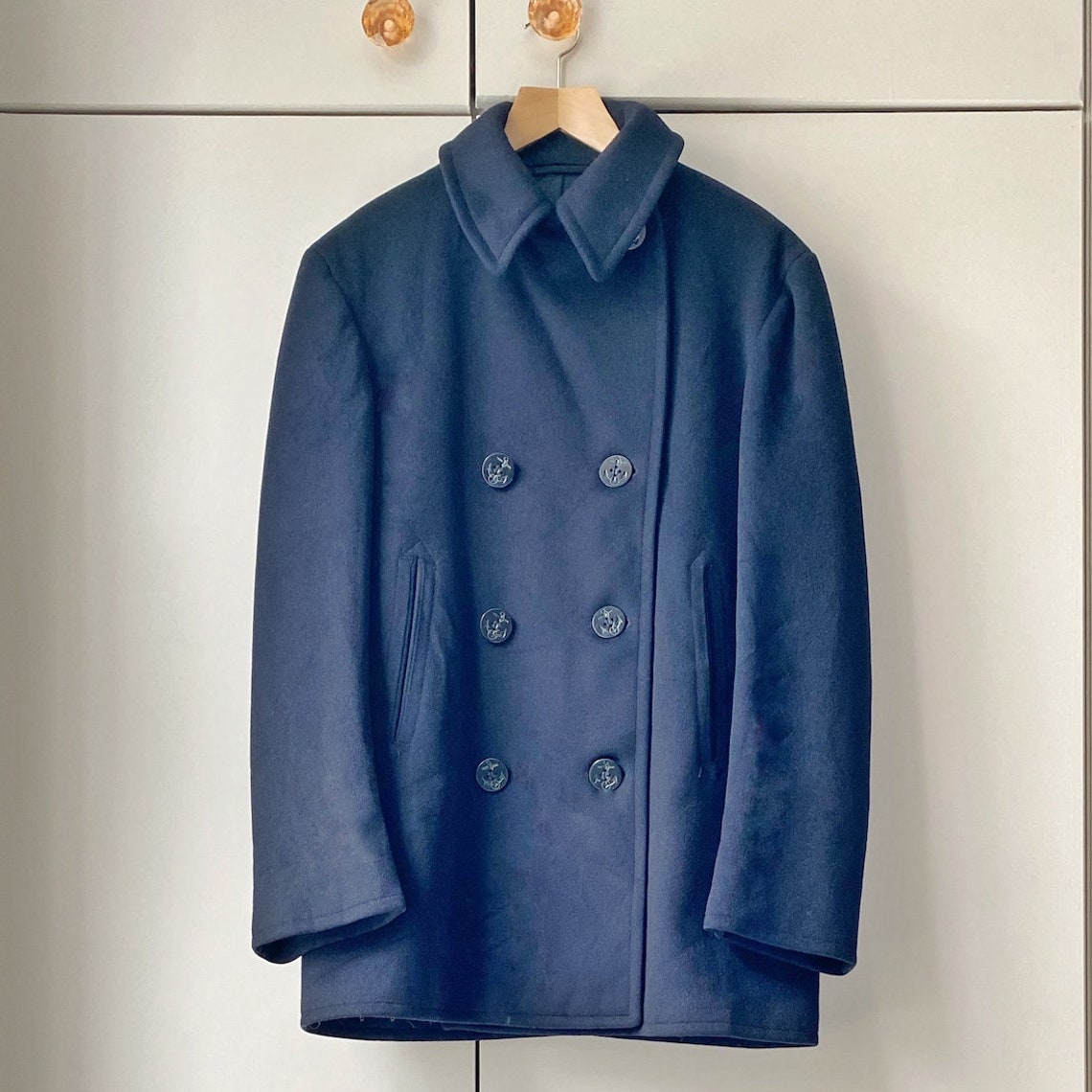 Vintage Navy Surplus Pea Coat - Etsy