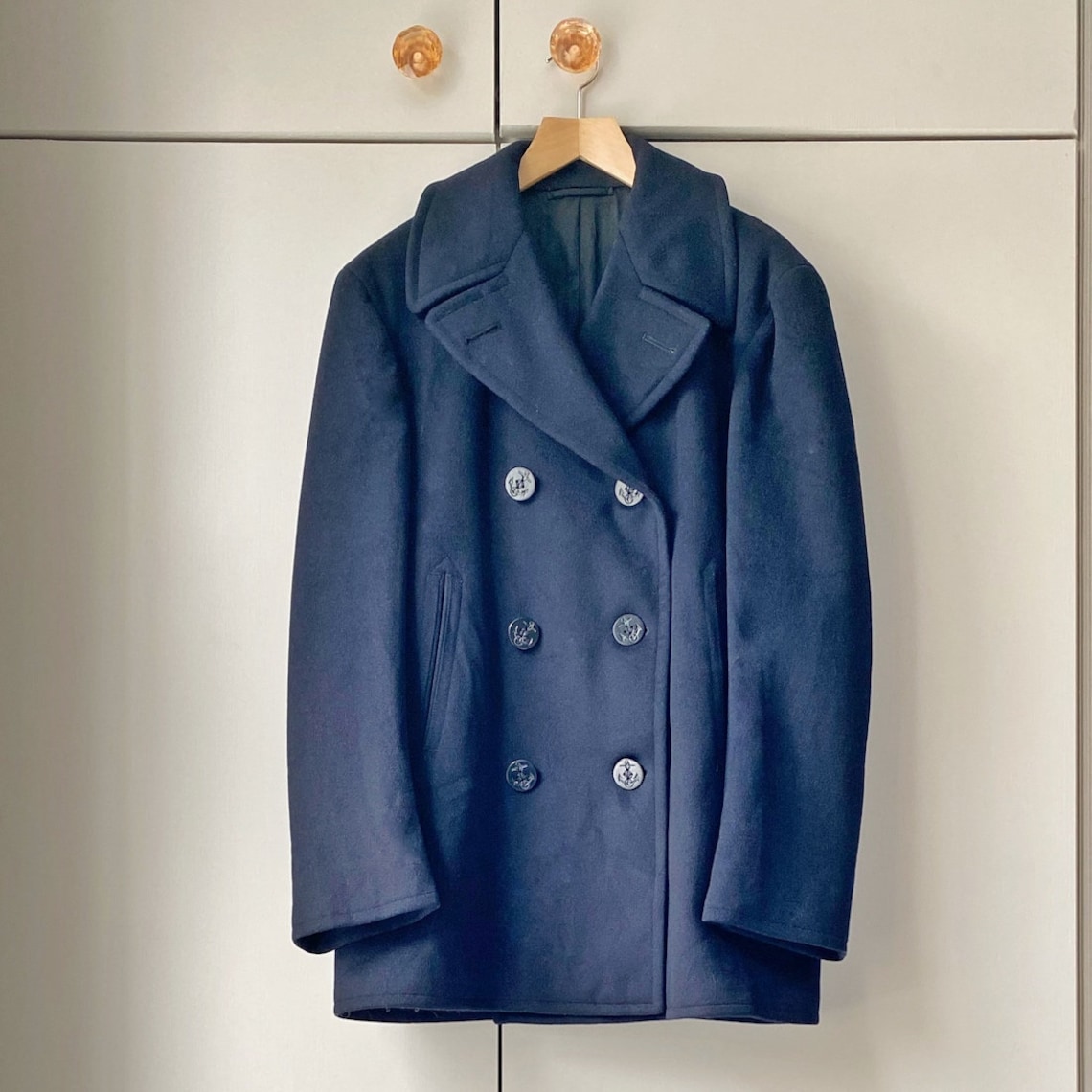 Vintage Navy Surplus Pea Coat - Etsy