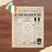 1984 Irish 40th Birthday Newspaper Poster IRELAND Facts 40 Years Ago ...