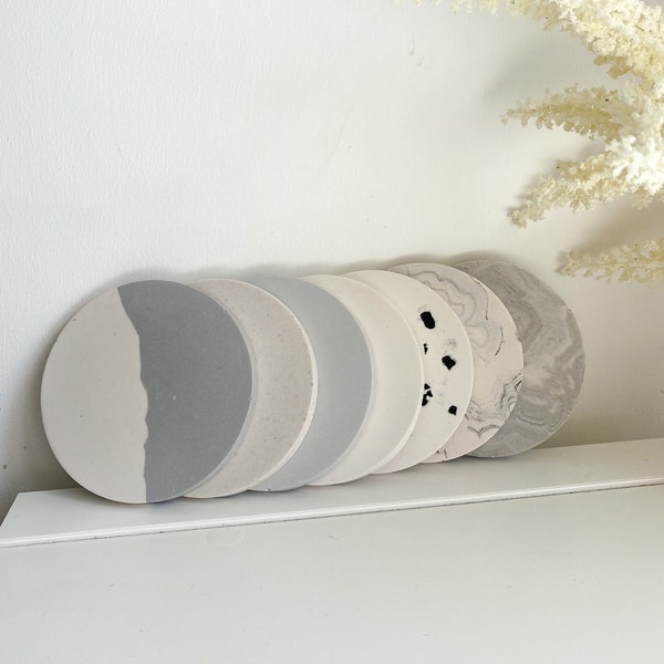 Gray Coasters - Etsy