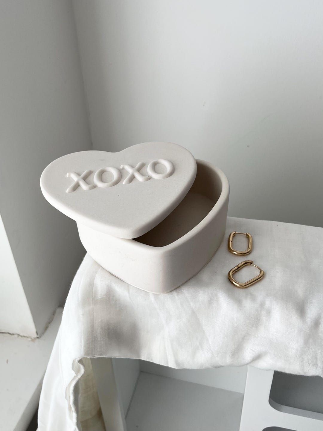 Heart Storage Box, Custom Colour Effects, Handmade | Neutral Home Decor ...