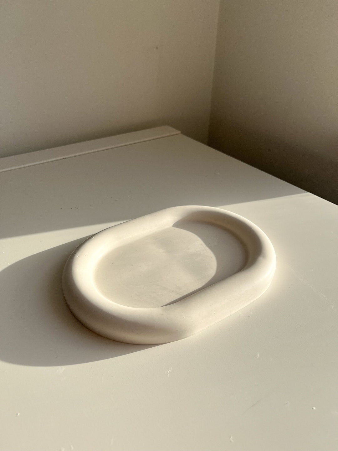 Oval Bubble Tray, Choose Different Colour Effects, Handmade Jesmonite ...
