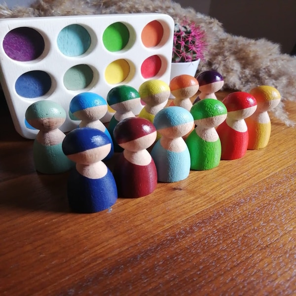 Peg People Family - Etsy