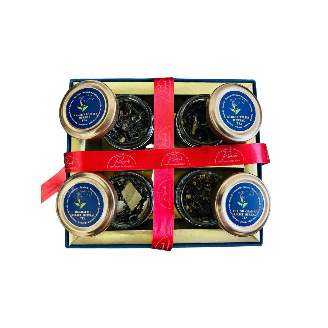 Assorted Green Tea Gift Set of 4 Teas Chai Headache Relief - Etsy