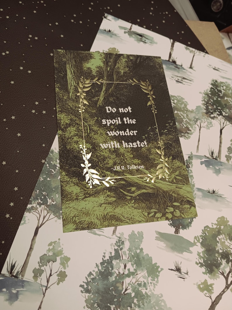 JRR Tolkien Quote Note Card, Blank Inside With Envelope, Do Not Spoil ...