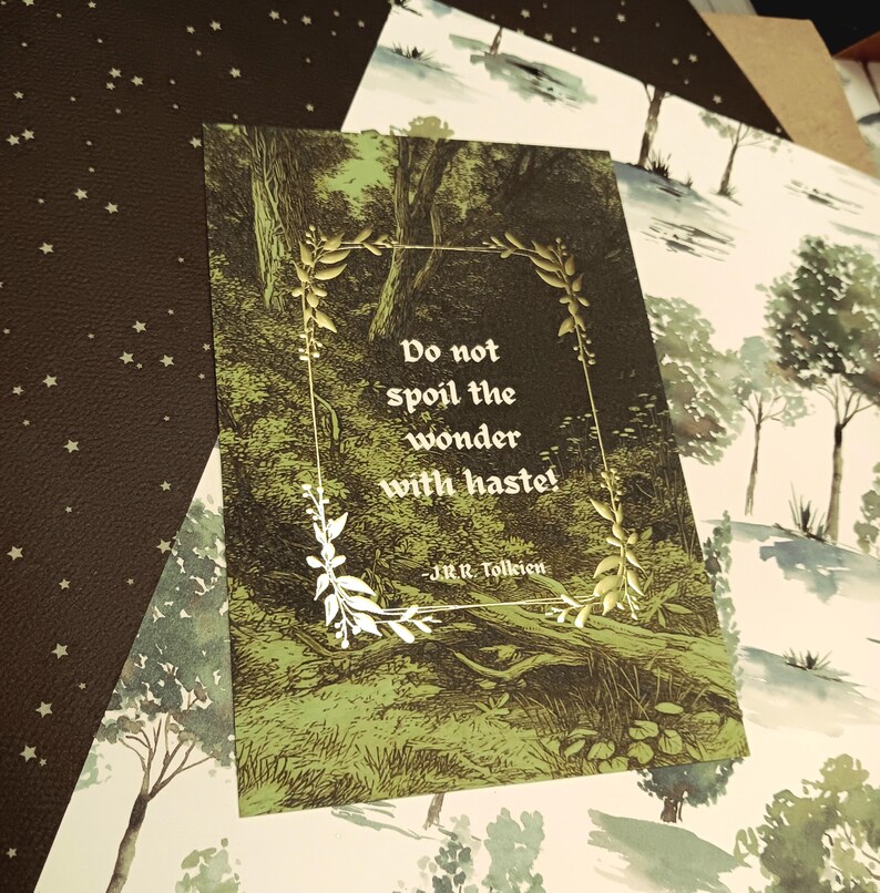 JRR Tolkien Quote Note Card, Blank Inside With Envelope, Do Not Spoil ...