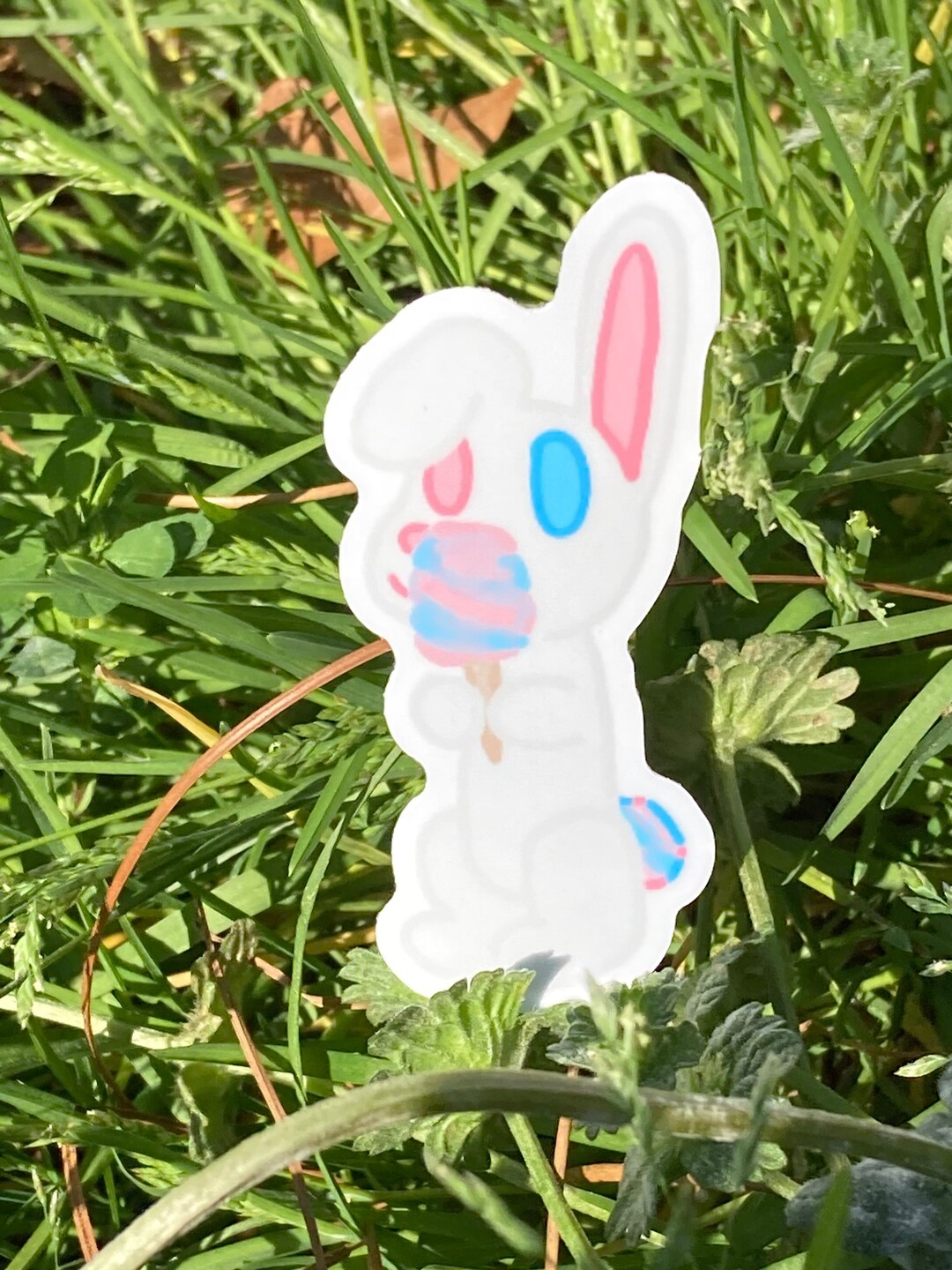 Transgender Bunny Discreet Pride Cotton Candy - Etsy