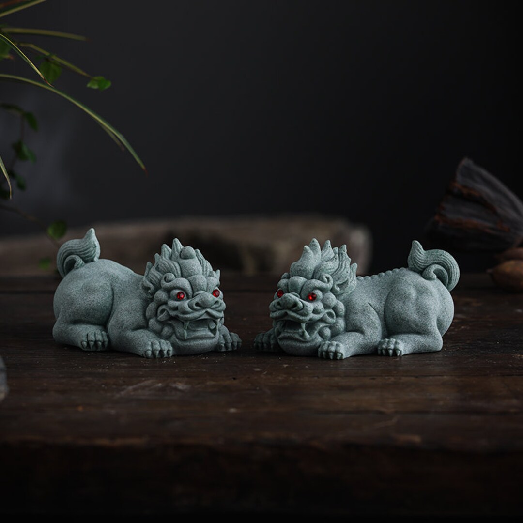 Sandstone Pixiu Statue Ornament Tea Table and Home Decorative - Etsy