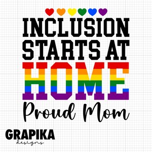 Proud Mom Svg LGBT Svg LGBT Png Pride Mom Svg Pride Svg Rainbow Svg ...