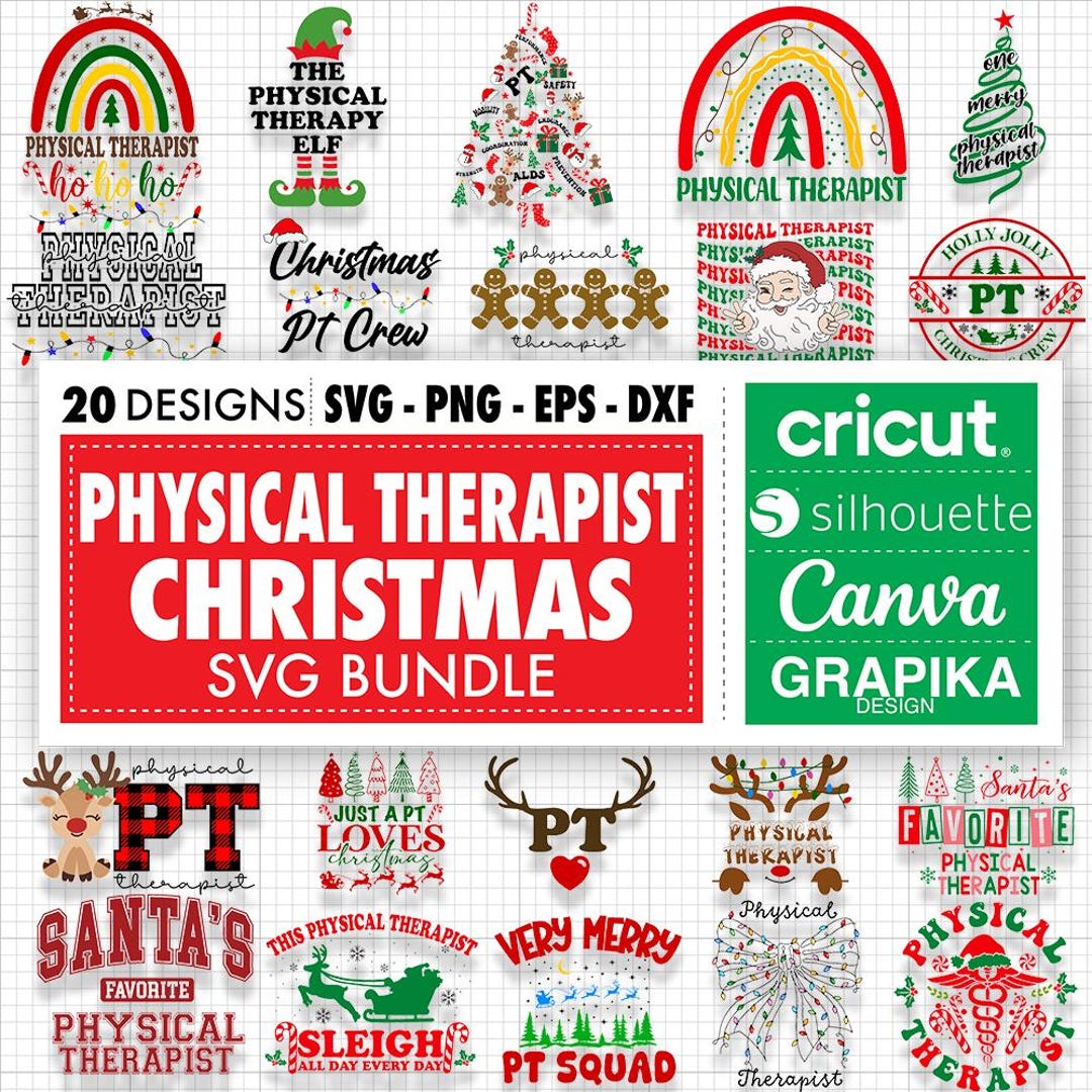 Christmas Physical Therapist Svg for Pt Christmas Shirt Svg Physical ...