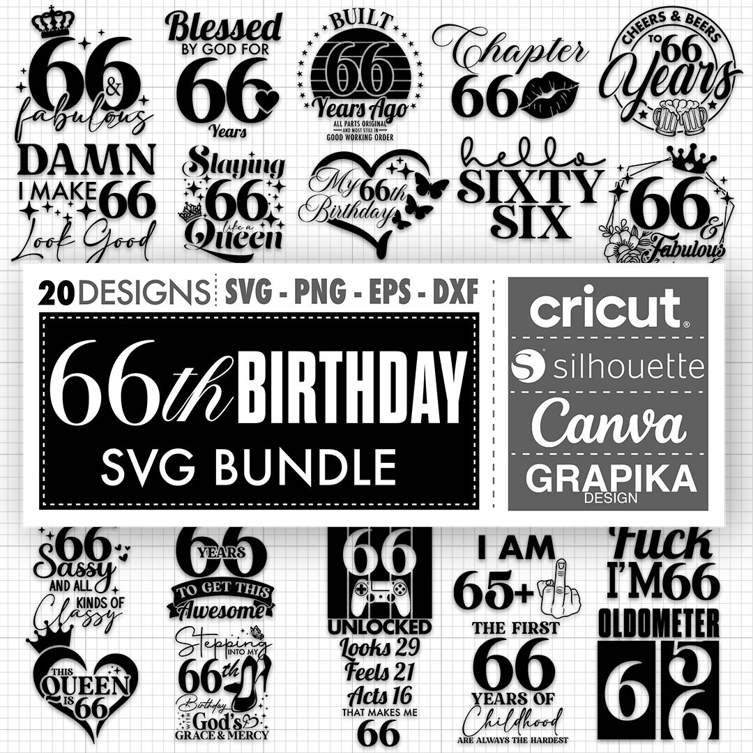 66th Birthday Svg 66th Birthday Png Birthday Girl Svg Its My Birthday ...