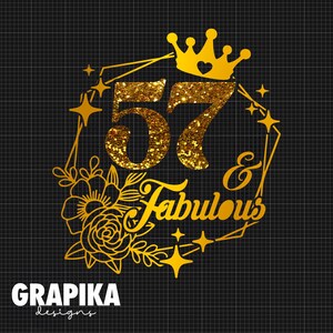 57th Birthday Svg 57th Birthday Png Happy Birthday Svg Cake Topper Svg ...