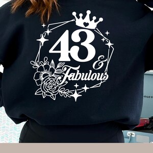 43rd Birthday Svg 43rd Birthday Png Happy Birthday Svg Cake Topper Svg ...