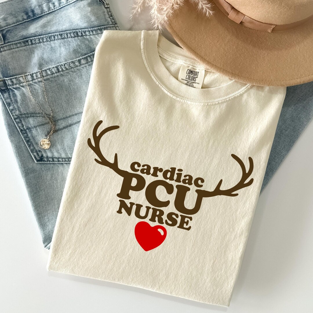 Cardiac Pcu Nurse Christmas Svg for Cardiac Nurse Shirt Pcu Cardiac ...